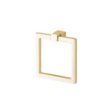 Worlds Away Square Acrylic Pull With Antique Brass Detailing | Gracious ...
