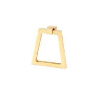 Worlds Away Square Acrylic Pull With Antique Brass Detailing | Gracious ...