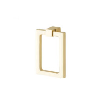 Worlds Away Square Acrylic Pull With Antique Brass Detailing | Gracious ...