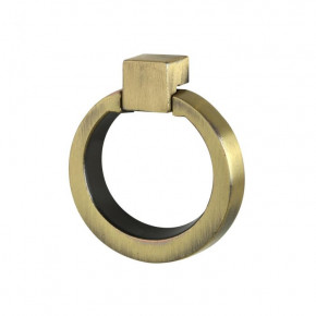 Worlds Away Square Acrylic Pull With Antique Brass Detailing | Gracious ...