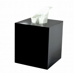 Kassatex Ducale Black Tissue Holder | Gracious Style