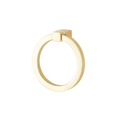 Worlds Away Square Acrylic Pull With Antique Brass Detailing | Gracious ...