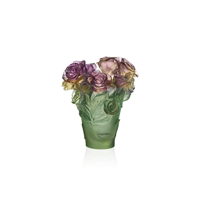 Daum Rose Passion Flower, Green and Pink | Gracious Style