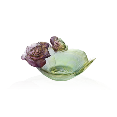Daum Rose Passion Flower, Green and Pink | Gracious Style