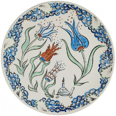 Gien France Ocean soup plates 8 2/3" dia, Four | Gracious Style