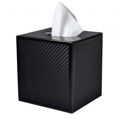 Kassatex Ducale Black Tissue Holder | Gracious Style