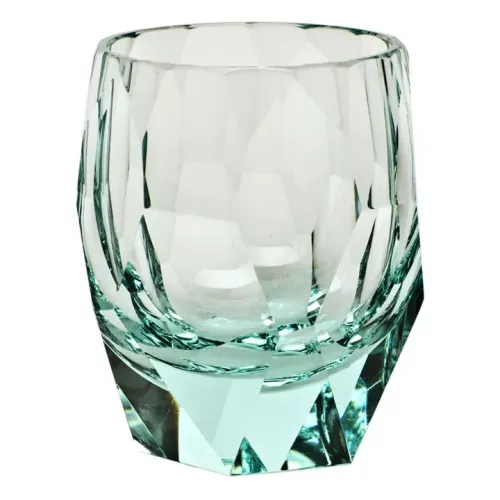 Moser Cubism Double Old Fashioned Beryl 7.3 oz | Gracious Style