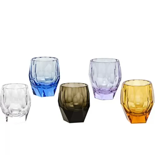 Moser Cubism Double Old Fashioned Beryl 7.3 oz | Gracious Style