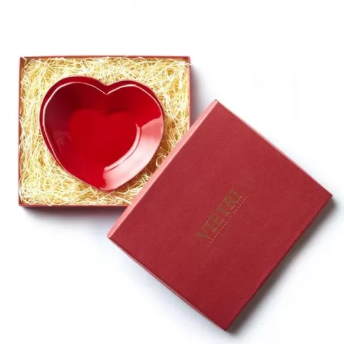Vietri Lastra Red Heart Dish 6.5"W, 1.5"H | Gracious Style