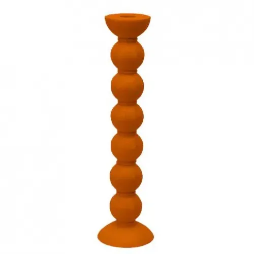 Addison Ross Extra Tall Orange Bobbin Candlestick - 33Cm | Gracious Style