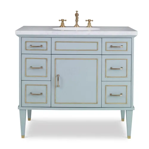 Ambella Home Toulouse 40" Single Bath Vanity Polar Blue | Gracious Style