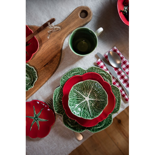 Bordallo Pinheiro Cabbage Green Dessert Plate | Gracious Style