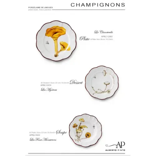 Alberto Pinto Champignons Dinnerware | Gracious Style