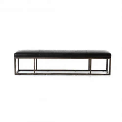 Four Hands Beaumont Bench Rider Black | Gracious Style