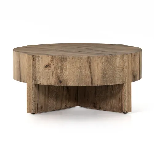 Four Hands Bingham Coffee Table Rustic Oak Veneer | Gracious Style