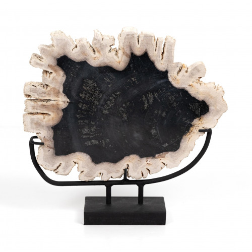Four Hands Petrified Wood Sculpture Dark | Gracious Style