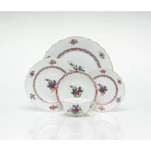 Herend Chinese Bouquet Multicolor Dinnerware | Gracious Style