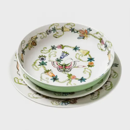 Joanna Buchanan Butterfly And Bees Dinner Plates, Set of Four ...