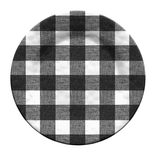TarHong Vintage Black Buffalo Check Melamine Dinnerware | Gracious Style
