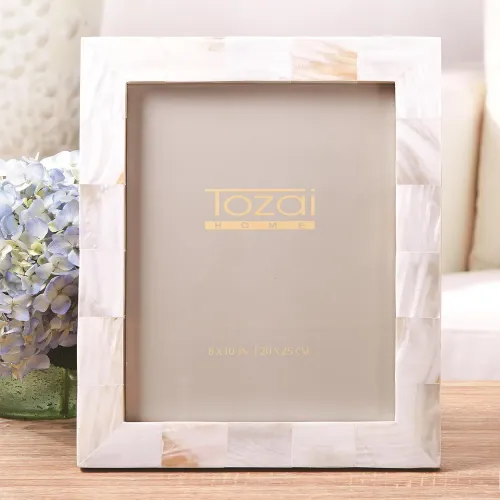 Tozai Pearly White 8" x 10" Photo Frame in Gift Box Mother of Pearl ...