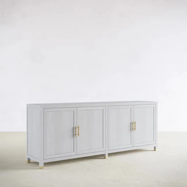 Codarus Home Corpus Credenza 4 Door Beach White | Gracious Style