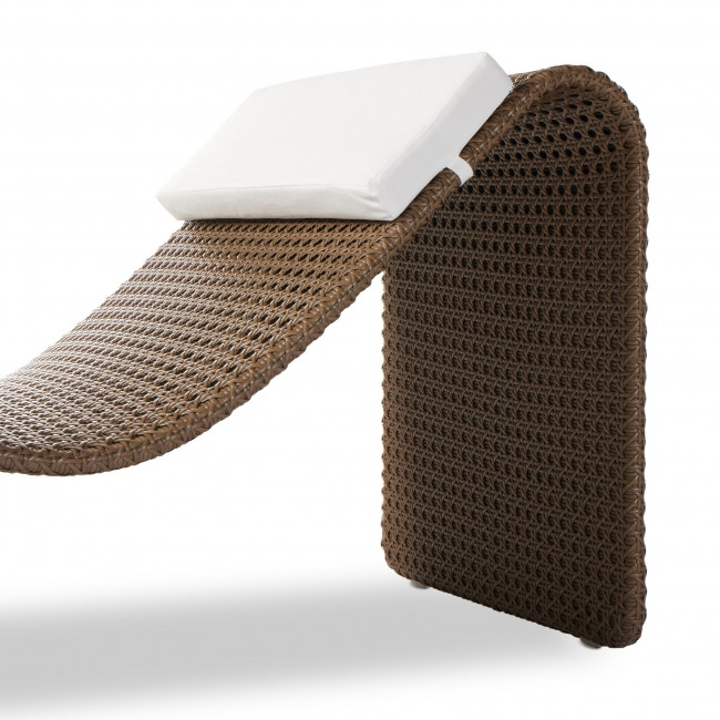 Four Hands Paige Outdoor Woven Chaise Lounge Natural | Gracious Style