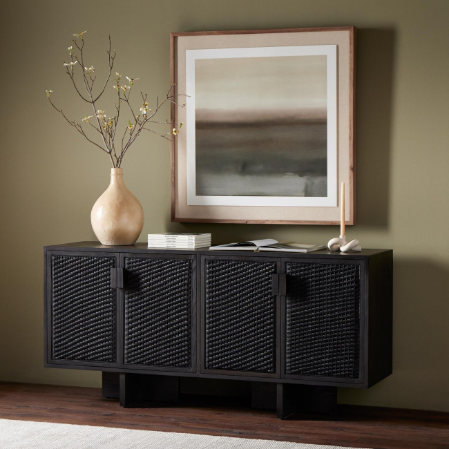 Four Hands Levon Sideboard-Black Pine | Gracious Style