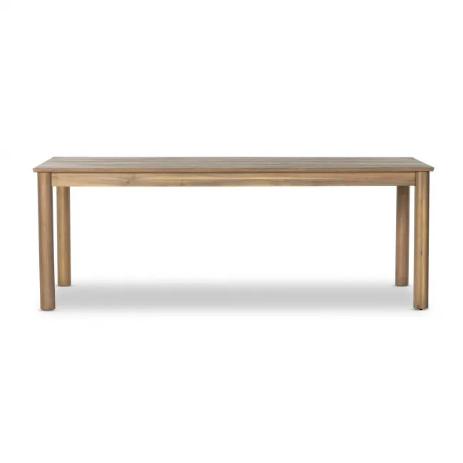 Four Hands Wilson Outdoor Dining Table 84" Ashen Acacia | Gracious Style