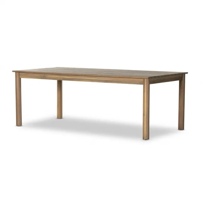 Four Hands Wilson Outdoor Dining Table 84" Ashen Acacia | Gracious Style