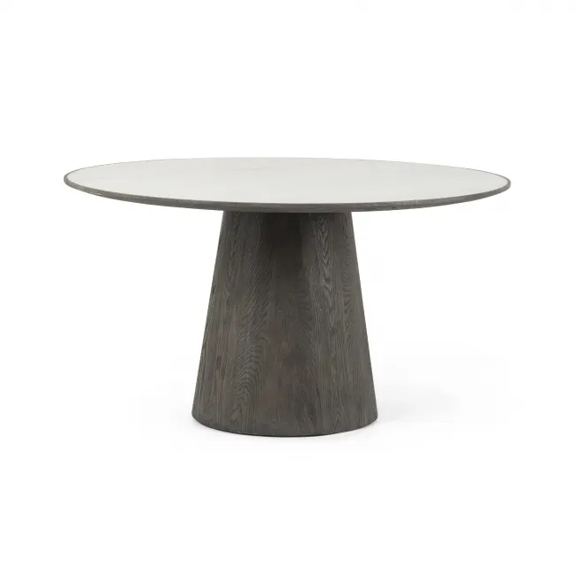 Four Hands Skye Round Dining Table White Marble | Gracious Style
