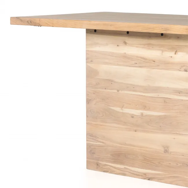 Four Hands Yvonne Bar Table Whitewash Counter | Gracious Style