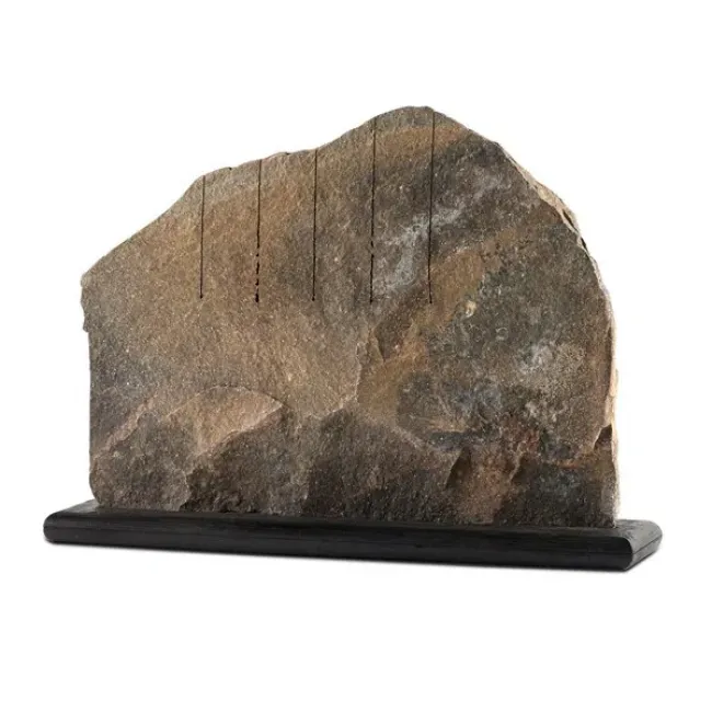 Four Hands Abstract Stone Sculpture Laja Dark Grey | Gracious Style