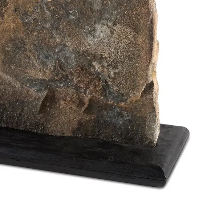 Four Hands Abstract Stone Sculpture Laja Dark Grey | Gracious Style