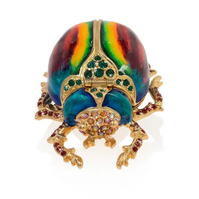Jay Strongwater Pharaoh Scarab Beetle Box | Gracious Style