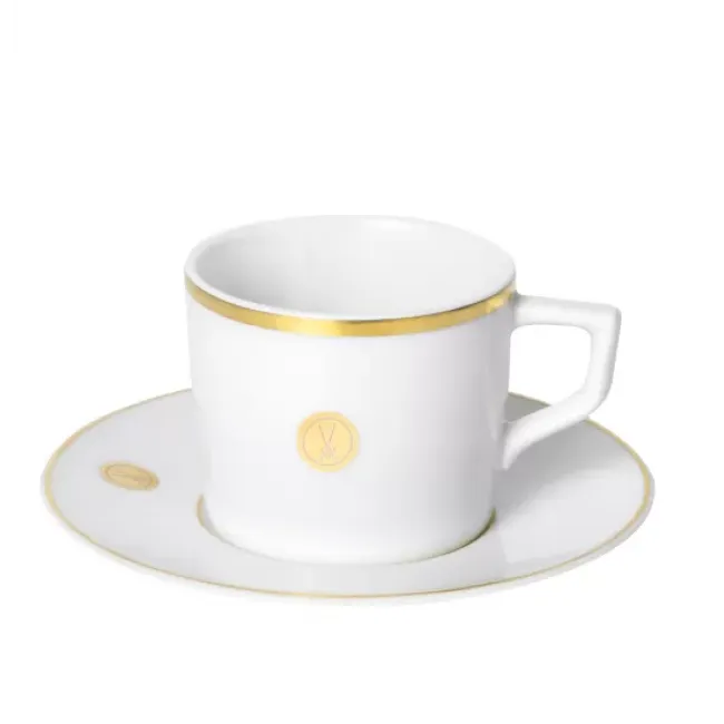 Meissen Swords Luxury Gold Espresso Cup & Saucer Gold Rim | Gracious Style