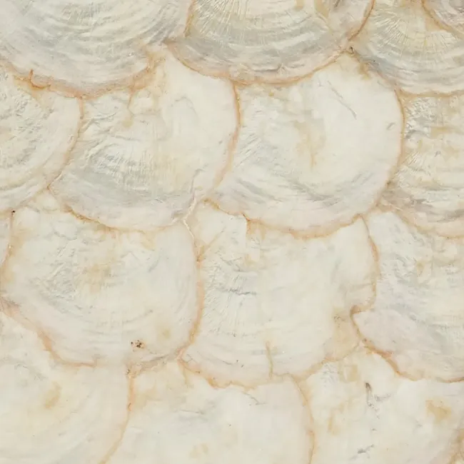 Tozai Super White Set of 3 Capiz Shell Accent Round Gallery Trays Capiz ...