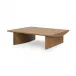 Four Hands Pickford Square Coffee Table Dusted Oak Veneer | Gracious Style