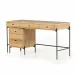 Four Hands Eaton Desk With Filing Cabinet Light Oak | Gracious Style
