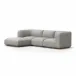 Four Hands Mabry 3pc Sectional with Ottoman 112" | Gracious Style