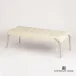 Global Views Bristol Branch Bench Ivory Leather | Gracious Style