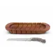Vagabond House Lodge Style Oval Bread Board With Antler Knife ...