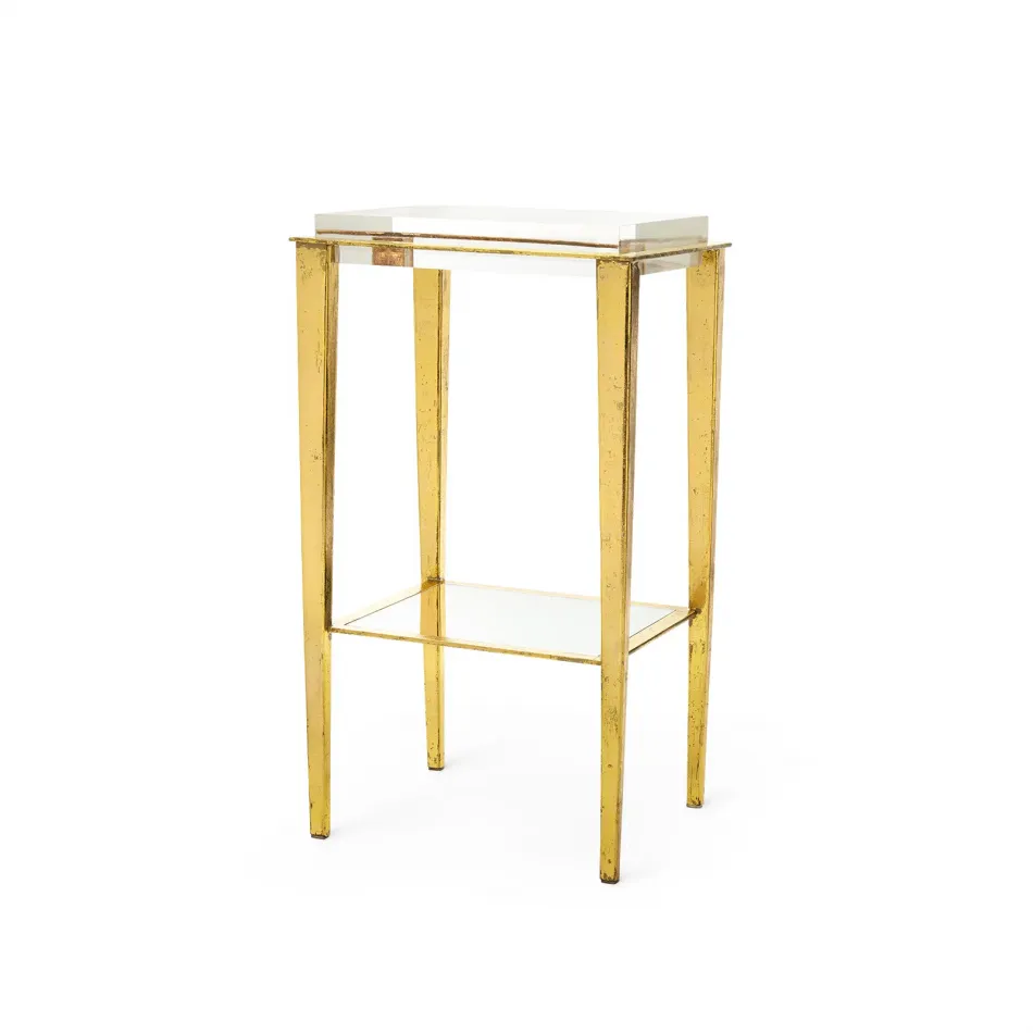 Villa & House Kimberly Side Table Gold Leaf | Gracious Style