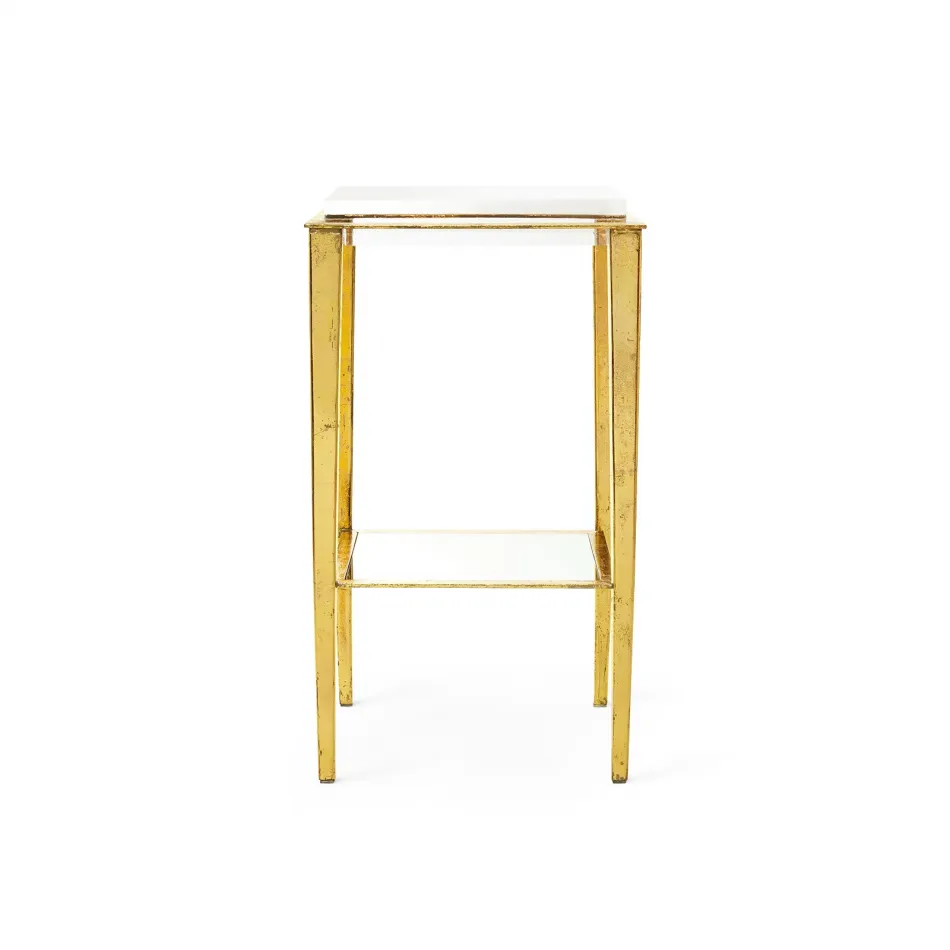 Villa & House Kimberly Side Table Gold Leaf | Gracious Style