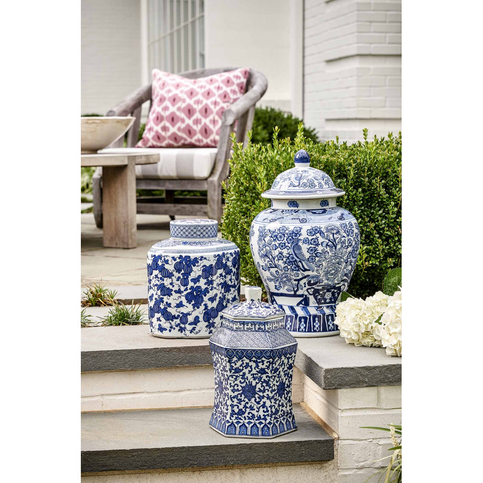 Chelsea House Floral Covered Urn | Gracious Style