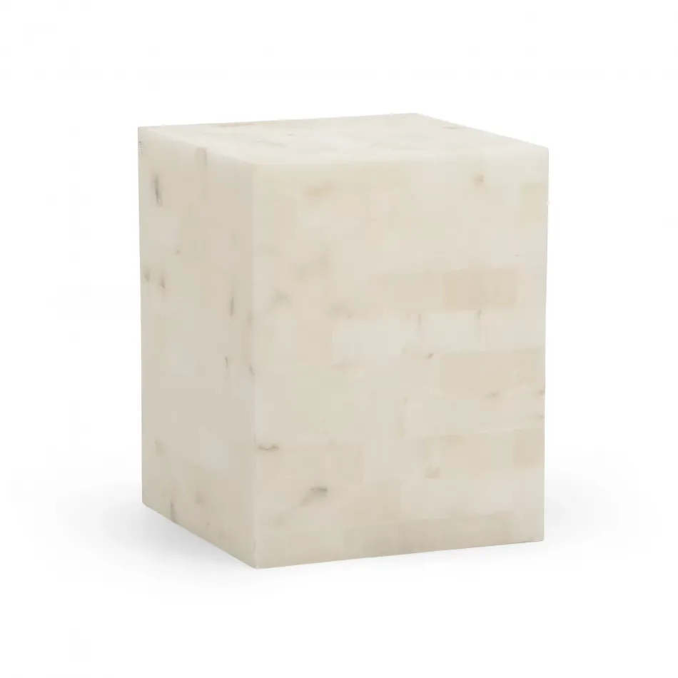 Chelsea House Square Alabaster Side Table | Gracious Style