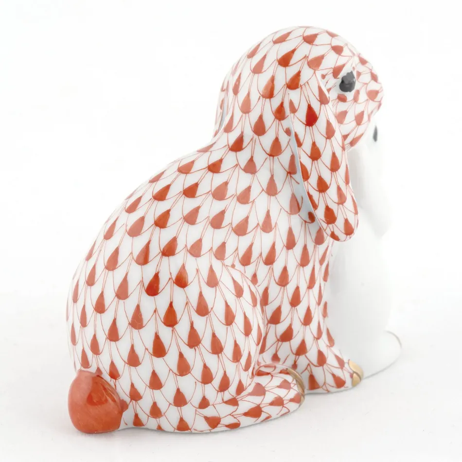 Herend Cuddling Bunnies Rust | Gracious Style