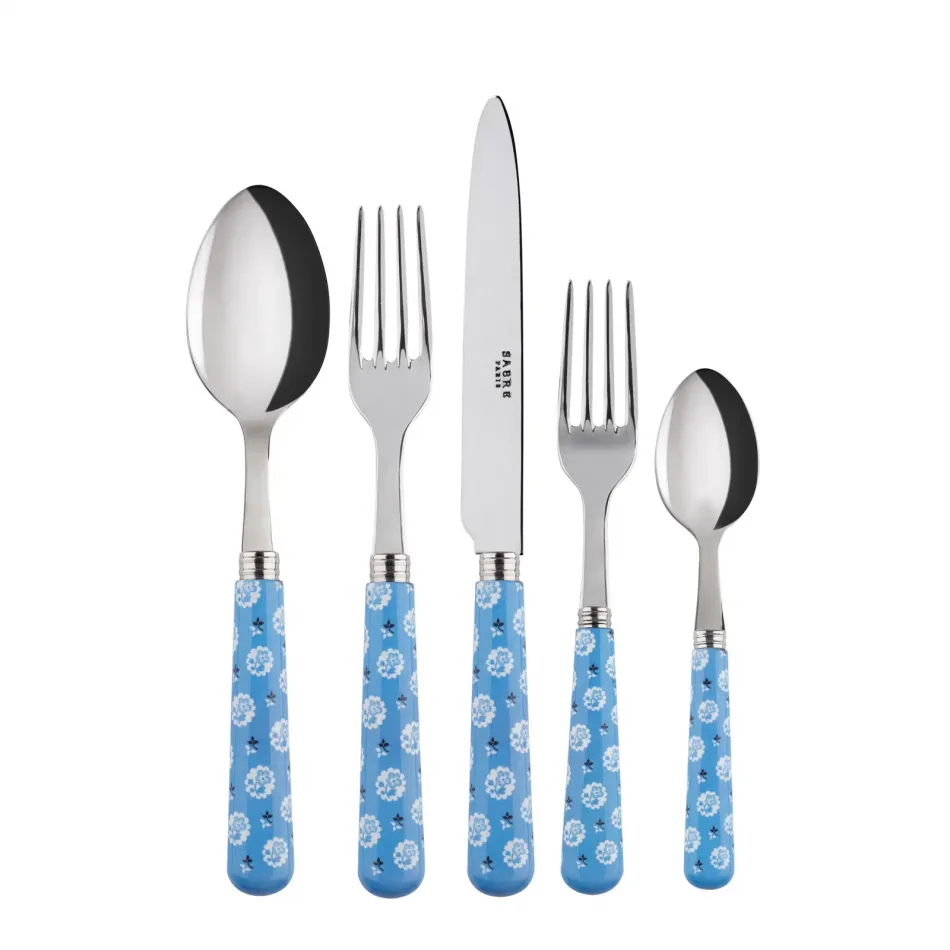 Sabre Provencal Light Blue 5-Pc Setting (Dinner Knife, Dinner Fork ...