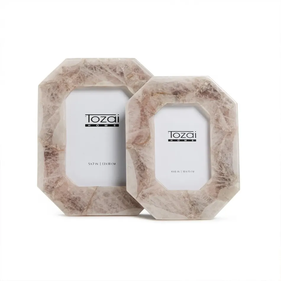 Tozai Pink Quartz Photo Frames, Set of 2 | Gracious Style