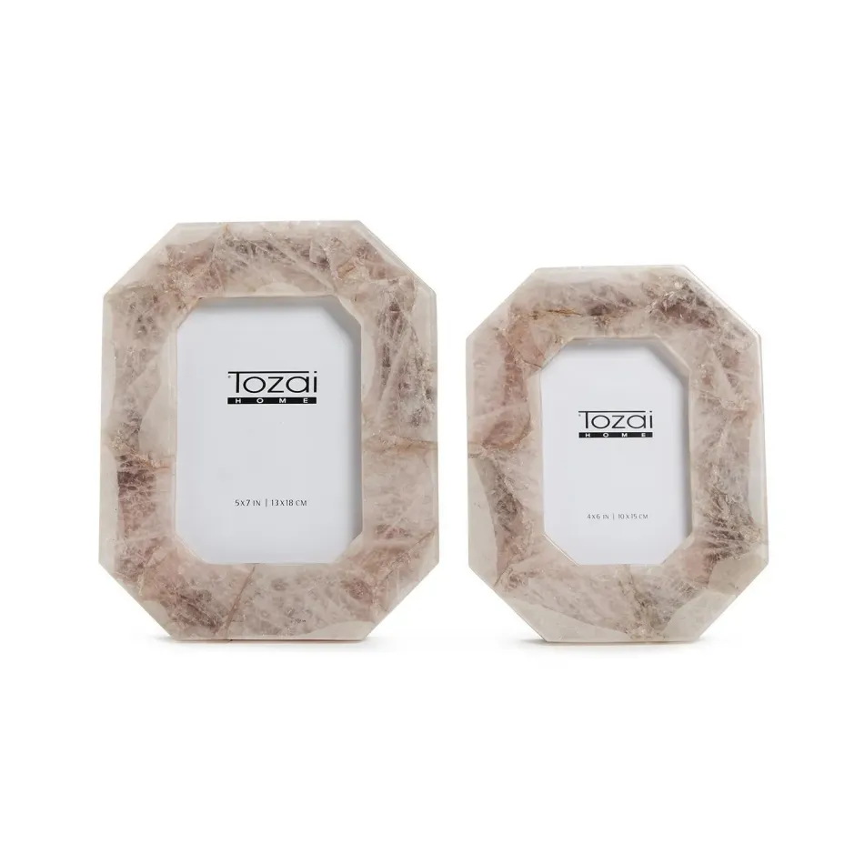 Tozai Pink Quartz Photo Frames, Set of 2 | Gracious Style