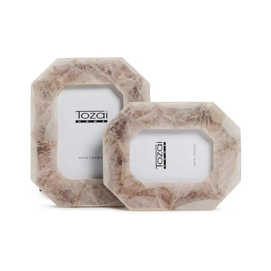 Tozai Pink Quartz Photo Frames, Set of 2 | Gracious Style